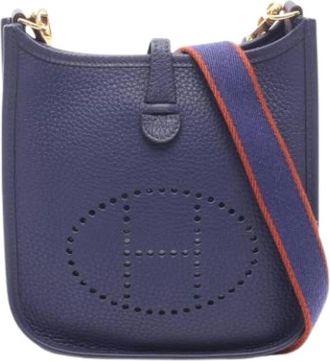 Herm&egrave;s Pre-owned Sac Bandouli&egrave;re Vintage - Femme - Pre-owned - Bleu - Taille: ONE Size