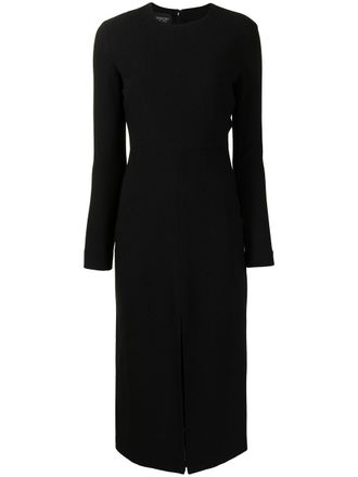 Giambattista Valli robe mi-longue &agrave; col rond - Noir