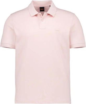 Boss Orange by Hugo Boss BOSS Orange Herren Polo-Shirt rosa Slim Fit