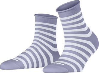 Burlington Damen Socken Swansea W Sso Baumwolle gemustert 1 Paar, Blau Cosmic Sky 6537, 36-41