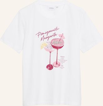 Comma Comma T-Shirt weiss