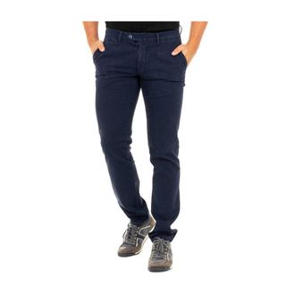 La Martina Marineblaue Hose mit Knopfleiste- gerader Schnitt - - Trousers - Herren - Blau - 2XL