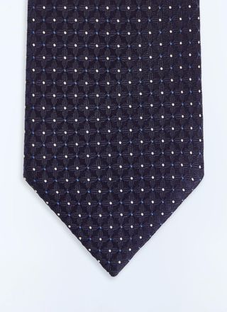 Fursac Cravate en jacquard de soie &agrave; pois - Taille Unique - Homme