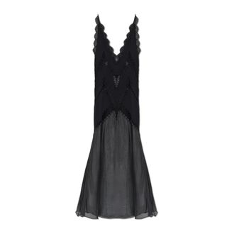 Tom Ford Femme, Robes, Noir, Taille: 36 FR Robe de soir&eacute;e incrust&eacute;e de dentelle