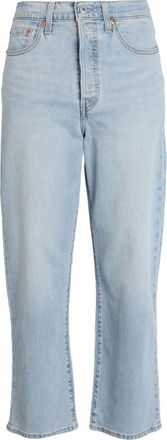 Levi's RIBCAGE STRAIGHT ANKLE LIGHT INDIGO - FLAT FINISH