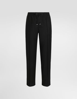 Dolce & Gabbana Flannel Jogging Trousers - Mann Hosen Und Shorts Schwarz 56