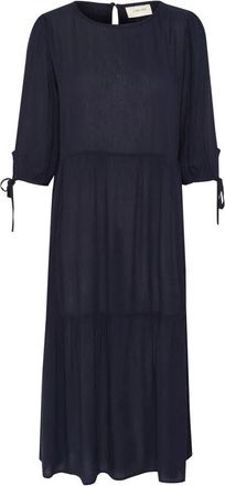 Cream Navy Blazer Kleid mit R&uuml;schen-Details - - Dresses - Damen - Blau - S