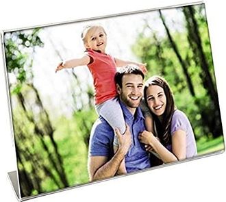 Hama Cadre portrait (taille de cadre 9x13 cm, taille de photos 9x13 cm, acrylique, format horizontal, en plastique, 1 photo par cadre, &eacute;l&eacute;gant, simple, cla