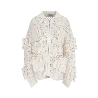 Giuseppe Di Morabito Femme, Pulls, Blanc, Taille: 36 FR Bomber Jacket