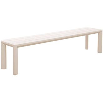 Sweeek Banc de jardin beige MADISON aluminium. 4 places. 200 x 40 x 45 cm
