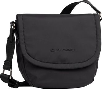 Tom Tailor Sansa Damen Überschlagtasche Umhängetasche Klein Schwarz