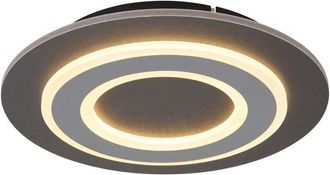 Globo Lighting Globo Lighting - Plafonnier plafonnier lampe de salon lampe de chambre lampe de salle &agrave; manger, m&eacute;tal acrylique gris anthracite, led 24W 710Lm 3000K