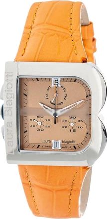 Laura Biagiotti Femme, Accessoires, Orange, Taille: ONE Size Montre habill&eacute;e en cuir avec bracelet