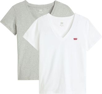 Levi's T-Shirt VNECK TEE 2 PACK (Packung, 2-tlg)