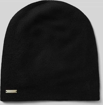 Seeberger Doppelt gestrickte Beanie aus reinem Kaschmir