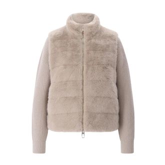 Duno Strukturierte Jacke aus Mischmaterial - - Jackets - Damen - Beige - XL