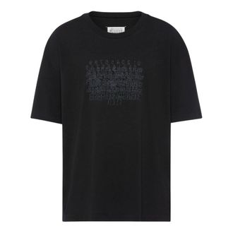 Maison Margiela Cotton Numerical T-shirt - - Tops - Herren - Schwarzk - L