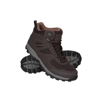 Mountain Warehouse Herren Wanderstiefel Mcleod (Dunkelbraun)