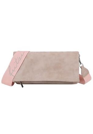 Fritzi Aus Preu&szlig;en Fritzi Ronja Cross Vintage Taupy Crossbody Sac bandouli&egrave;re similicuir Femme Sac &agrave; main Festival Ville vegan effet vintage lav&eacute; 15 x 29 x 3 cm, Beige t