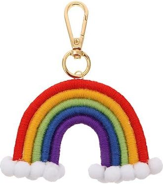 Amosfun Porte-cl&eacute;s arc-en-ciel en macram&eacute; - Pour filles et femmes