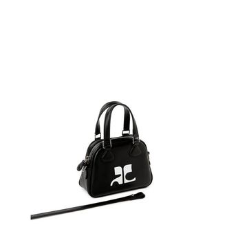 Courrèges Mini Bowling -Tasche Neuauflage - Schwarz