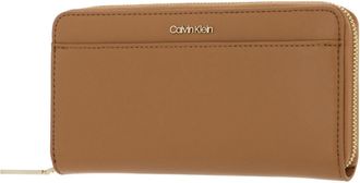 Calvin Klein Damen CK Must LG Z/A Wallet W/Slip K60K610949 Geldbörsen, Braun (Brown Sugar)