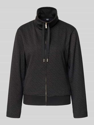 HUGO BOSS Relaxed Fit Sweatjacke aus Baumwoll-Mix Modell MONOGRAM