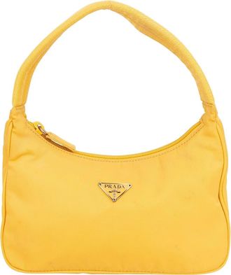 Prada Crossbody Bags - Prada Yellow Nylon Triangle Vintage Re-Edition Han - Gr. unisize - in Gelb - für Damen