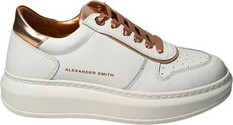 Alexander Smith Femme, Chaussures, Blanc, Taille: 37 EU Pelle Baskets