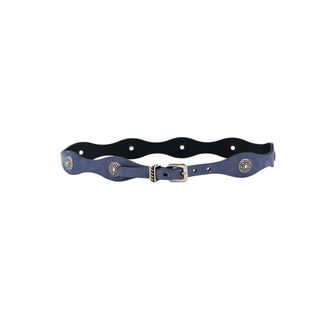 Etro Lederg&uuml;rtel mit Schmucksteinen - - Accessories - Damen - Blau - 80 CM