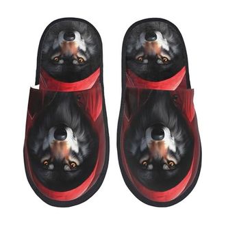 Generic Slippers Loup Myst&eacute;rieux &Agrave; Capuche R&eacute;utilisables Accueil Pantoufles Chaud Chaussons DInt&eacute;rieur Pour H&ocirc;tel Homme Voyage L