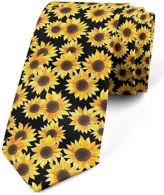 Generic Cravate Homme Jaune Noir Orange Tendance Tie Classique Cravate DAffaires Pour Travail Remise De Dipl&ocirc;me Accessoires