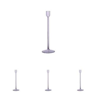 like. by Villeroy & Boch Like Home Kerzenst&auml;nder in lila, 8x8x25 cm, Borosilikat-Glas (Packung mit 4)