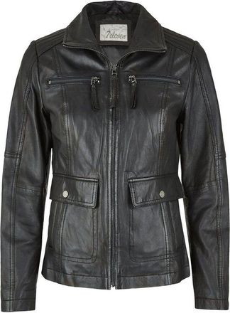 7eleven Lederjacke SECONTROL (1-St) mit Ziersteppungen