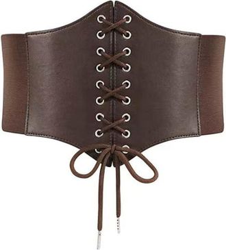 Generic Ceinture Femme - Ceinture Cincher Femme R&eacute;glable Effet Corset Amincissant avec Fermoir Maille Confort Respirant pour Tenue Ext&eacute;rieure