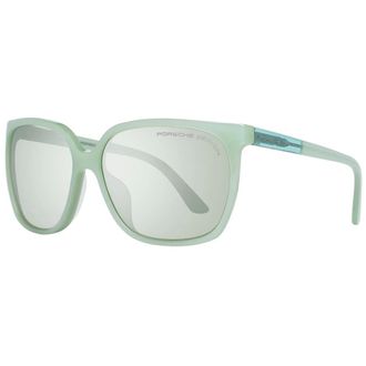 Porsche Design Femme, Accessoires, Vert, Taille: ONE Size Lunettes de Soleil Vertes pour Femmes Carr&eacute;es Miroir