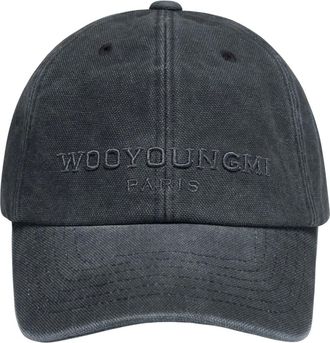 Wooyoungmi Wooyoungmi, Homme, Accessoires, Gris, Taille: ONE Size Cotton Baseball Cap