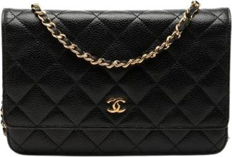 Chanel Pre-owned Wallet on Chain - Femme - Pre-owned - Noir - Taille: ONE Size