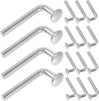 Valiclud 50 Stück Palettenregal Sicherheitsbolzen Verzinkte Verriegelungsstifte Heavy Duty Drop Pins für Möbel und Lagerregale Rostfrei Korrosionsbeständig zur