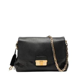 Dior Pre-owned Leder Kette Umh&auml;ngetasche - - Pre-owned - Damen - Schwarzk - ONE SIZE