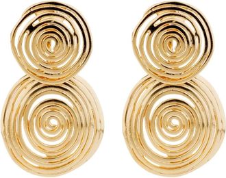 Gas Bijoux Femme, Accessoires, Jaune, Taille: ONE Size Wave Earrings