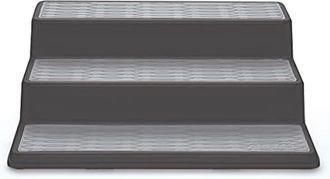 Copco Anthrazit K&uuml;chenschrank-Organizer, 38,1 cm, rutschfest, 3-st&ouml;ckig, Kunststoff, ideal f&uuml;r Lebensmittel, Dosen, Kosmetik, Werkzeuge, 15 x 9 x 3,5 cm