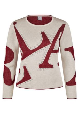 Rabe Strickpullover mit grafischem Muster