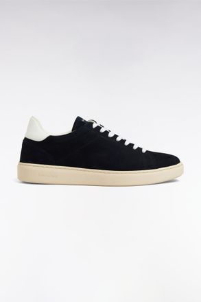 Eden Park Baskets Basses En Cuir Su&eacute;d&eacute; Marine