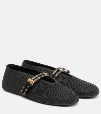 Alaia Alaïa Ballerinas mit Leder