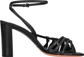 Santoni Femme, Chaussures, Noir, Taille: 38 1/2 EU Santoni Sandales Black