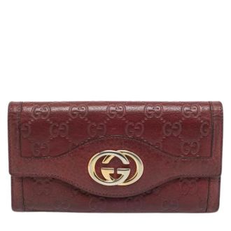 Gucci Portefeuille Pre-owned - Femme - Pre-owned - Rouge - Taille: ONE Size