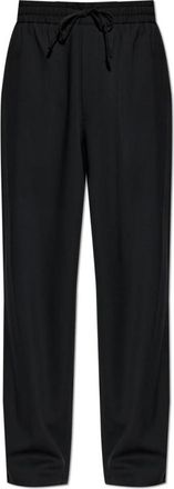 Ami Homme, Pantalons, Noir, Taille: L Pantalon large en laine