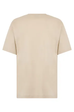HUGO BOSS Mens T-Shirt Cotton Beige T-Shirts And Polos