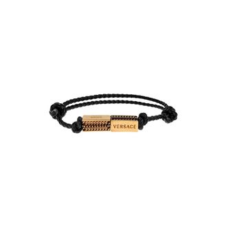Versace Axis Lederarmband - - Accessories - Damen - Schwarzk - ONE SIZE